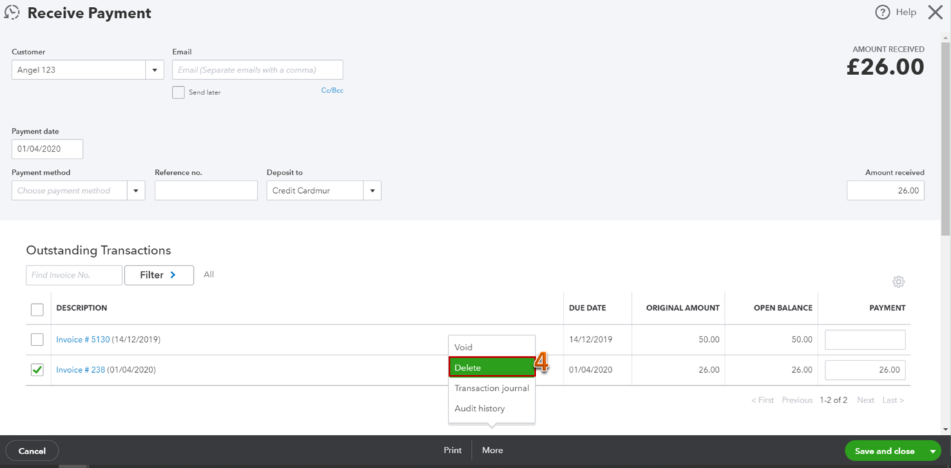 Solved: An invoice has been marked as 'paid' in error- how do I amend ...