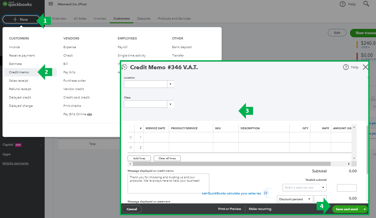 Solved: Offsetting payments against general customer account