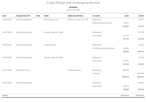 Journal entry not showing up under customer transactions