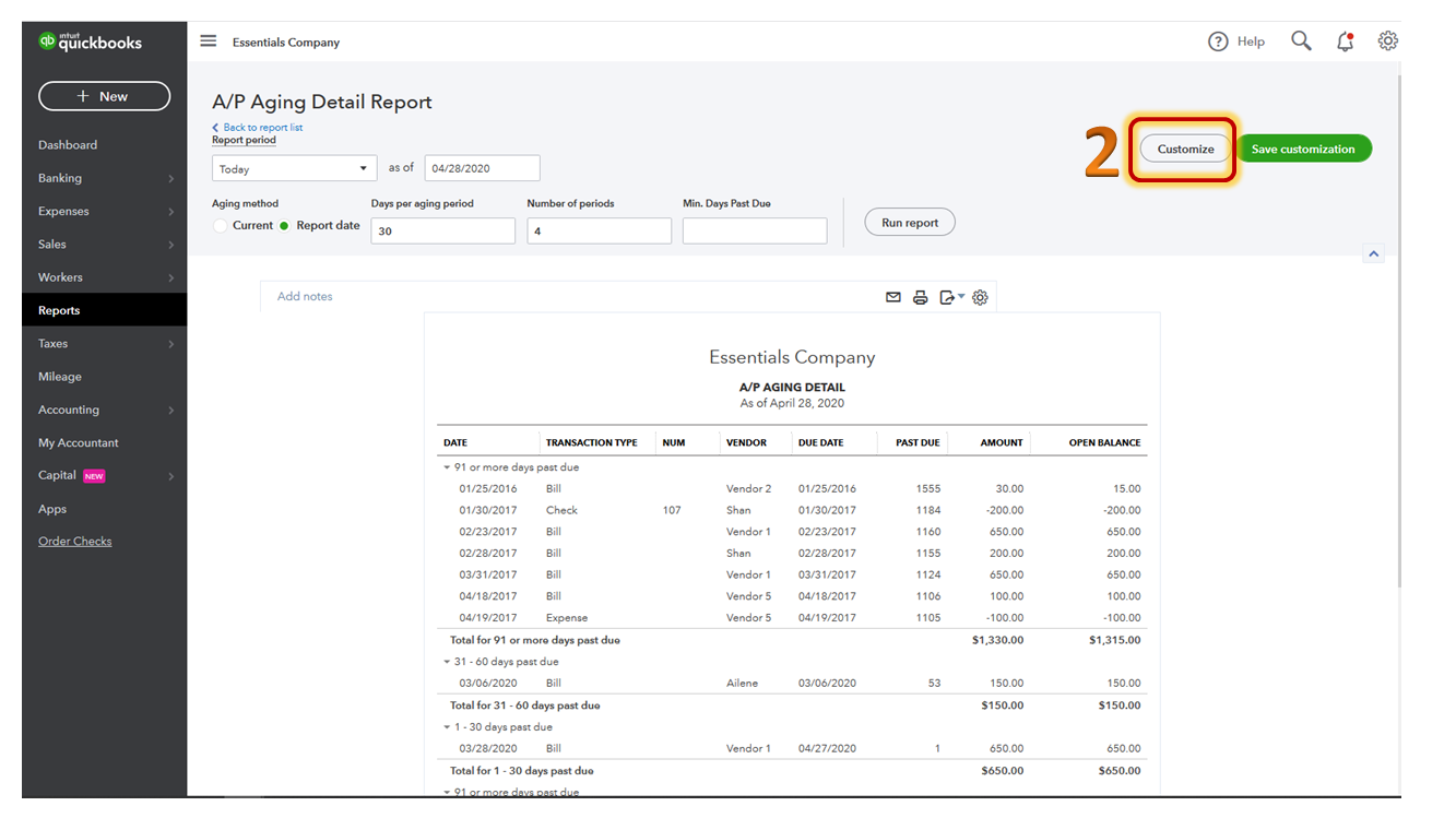 Solved: How can I create a report showing all bills by a certain due date?