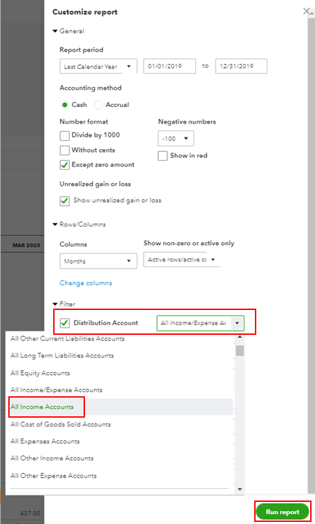 Solved: creating an income statement while showing monthly sales