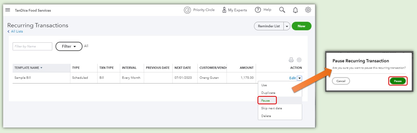 How to stop recurring bills?