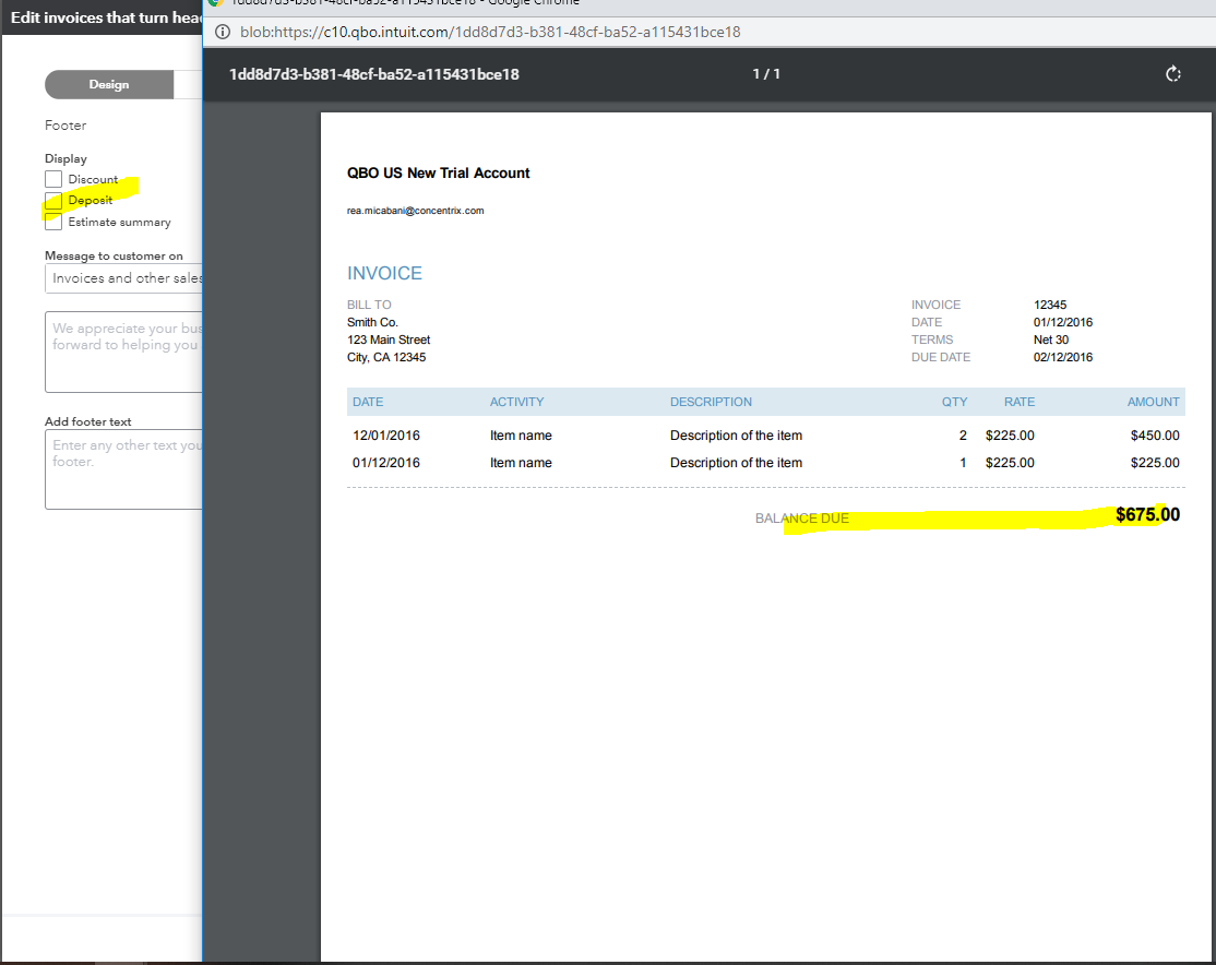 Total line is not showing up on our invoices, only paid and open ...