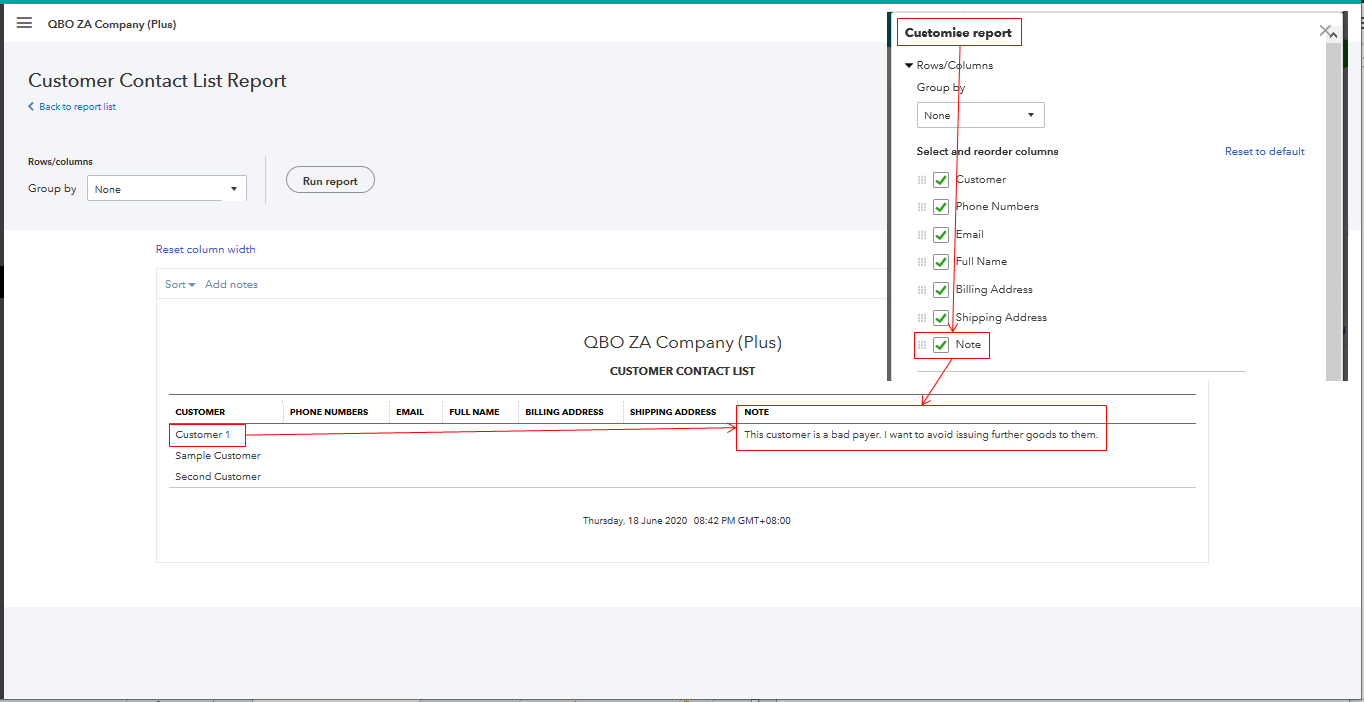 How can I flag a customer account as a bad payer to avoid further goods ...