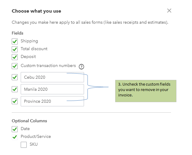 Can I delete all custom fields which are inactive?