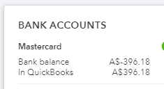 Solved: Bank Balance reverse of Quickbooks