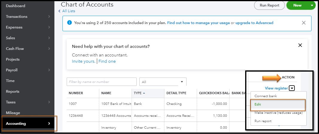 Check Register for positive pay