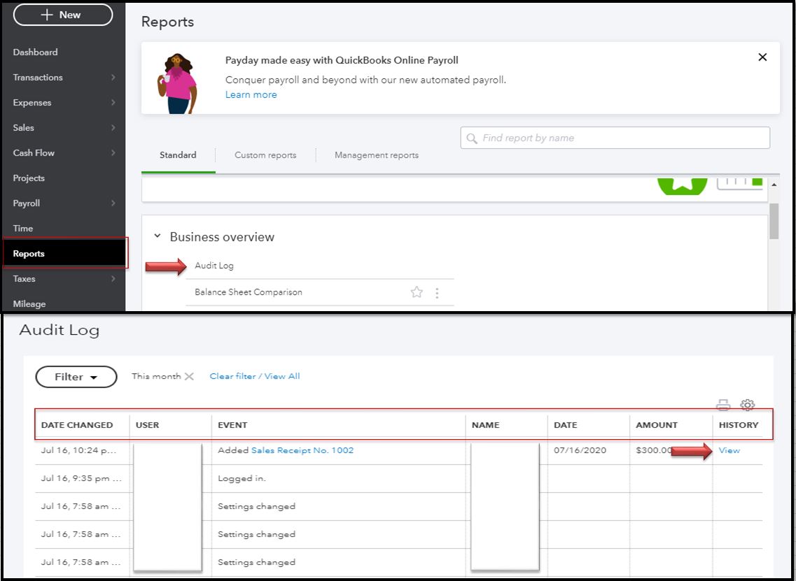 How do I keep track of 'who' recorded a transaction in Quickbooks. I ...