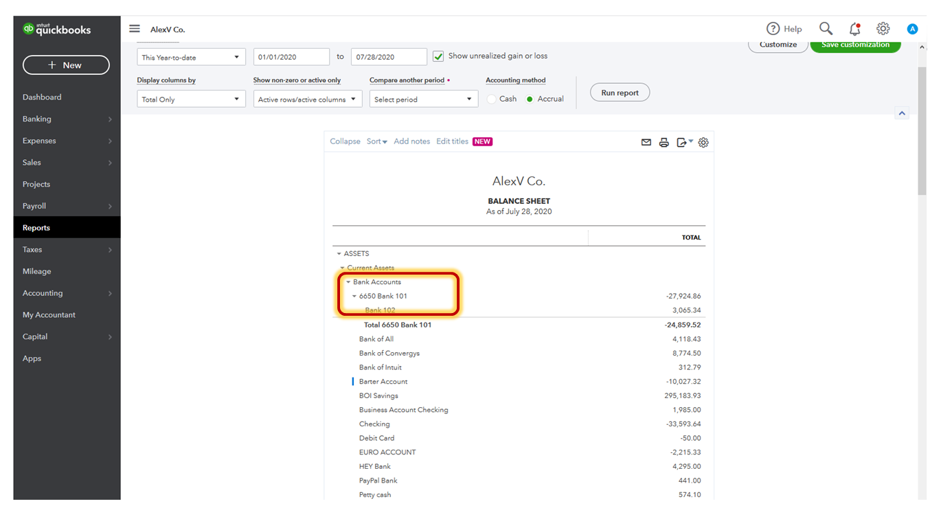 I cant see account numbers | QuickBooks Community