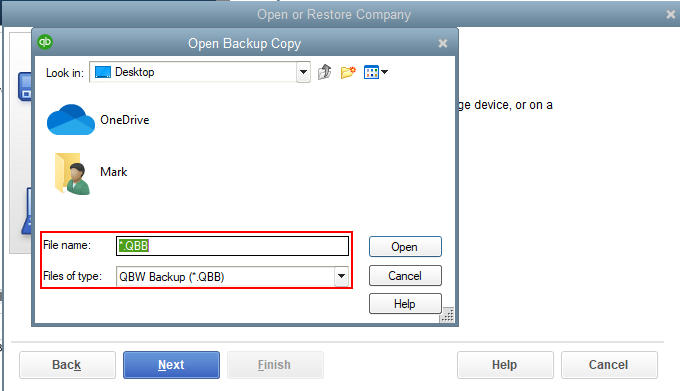 How can I open a .QBB file in the trial of QB desktop pro 2019? When I ...
