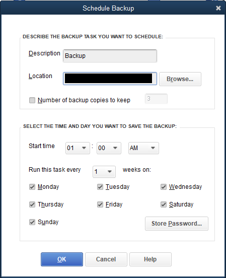 Solved: QuickBooks Automatic Backup