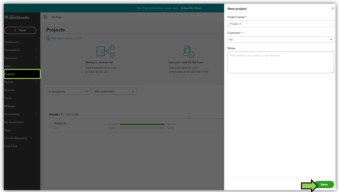 How do I use product/services with income and expense accounts?