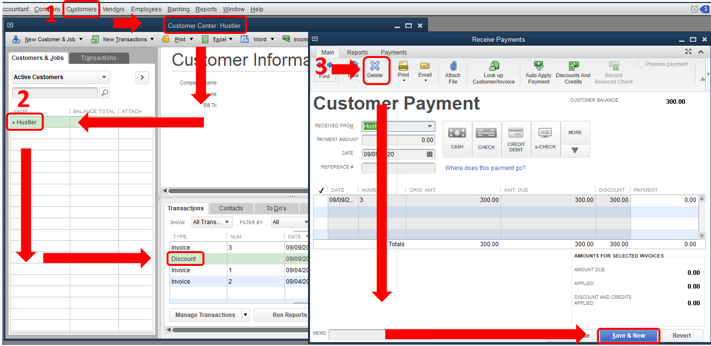 Solved: How do I undo an old bad debt write off and apply a new payment ...