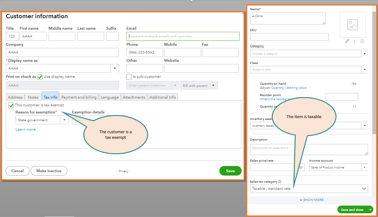 Solved: Customer Taxable status