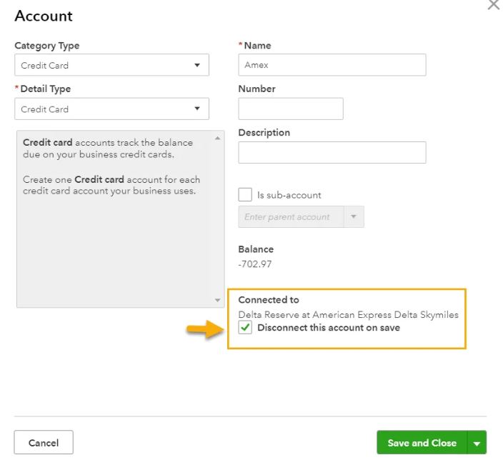 Solved: Account Type Changes