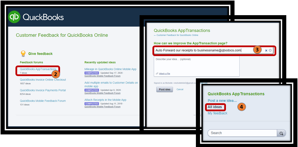 Solved: I set a forwarding filter for QB expenses but gmail is asking ...