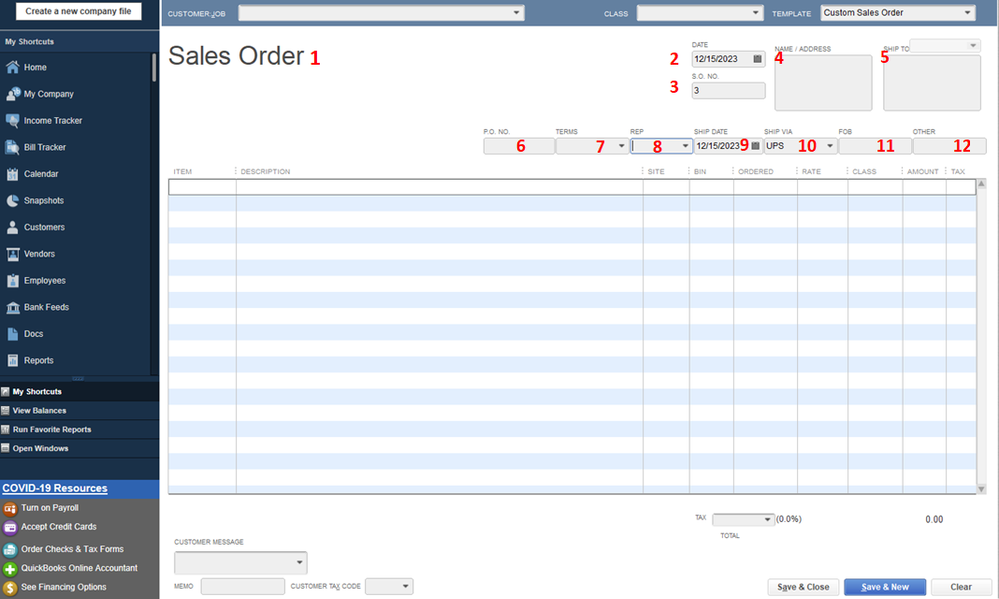 Change Template Header Field Ordering