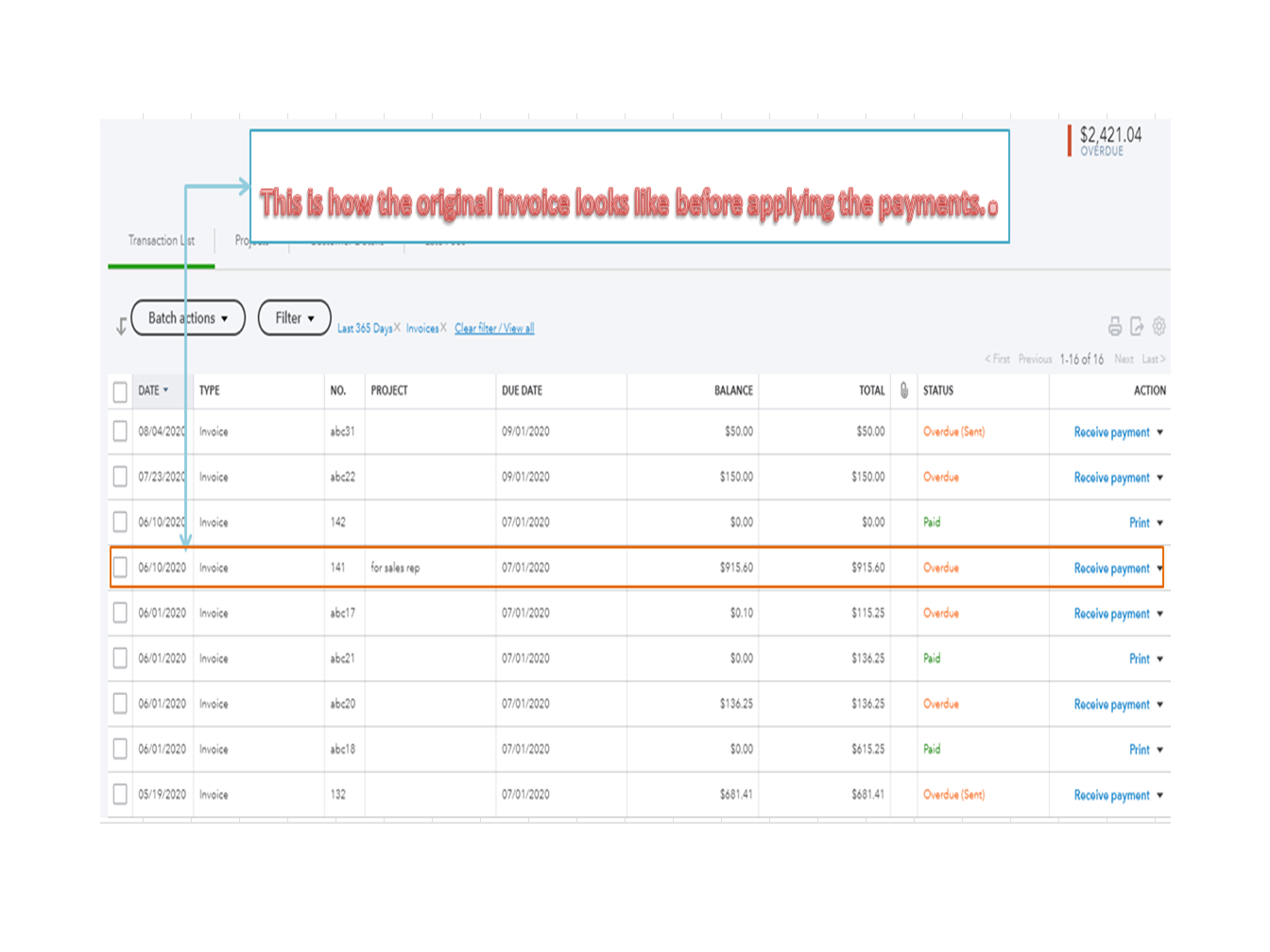 Solved: Can you match multiple incoming transactions to one invoice?