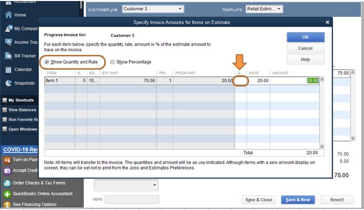 Problem with Progressive invoices - value changing