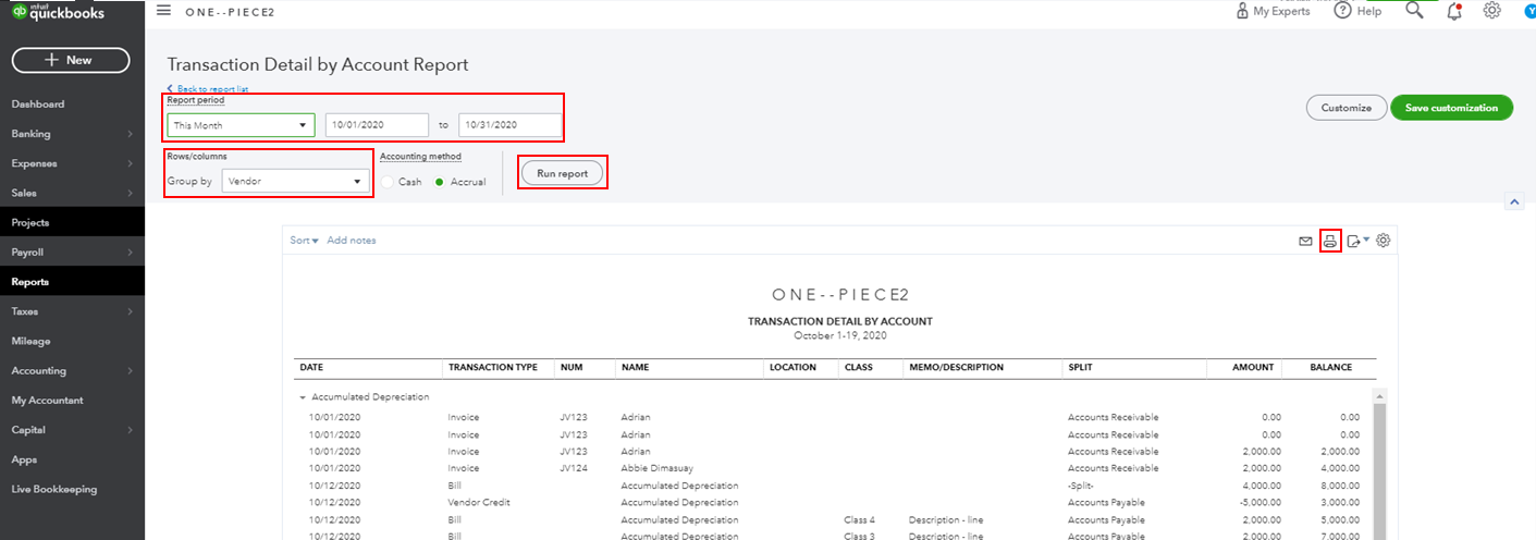 Edit Payee After Reconciliation