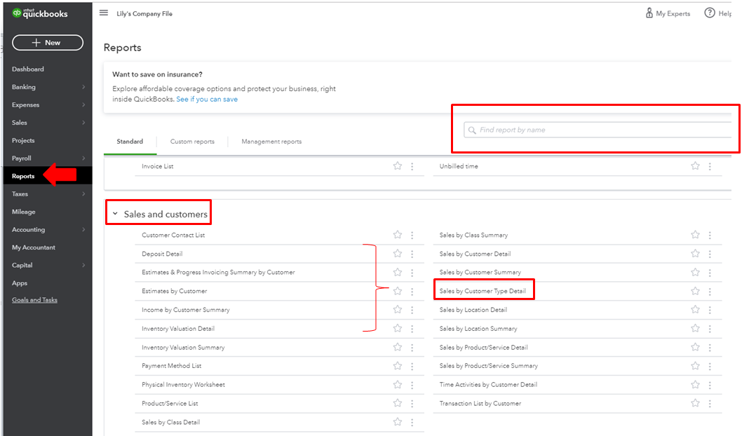 Creating Customer Types