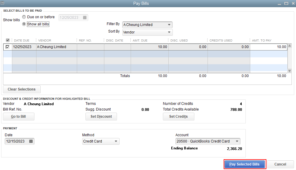 Quickbooks Desktop 2013 - PAY BILLS PAGE has changed and is not showing ...