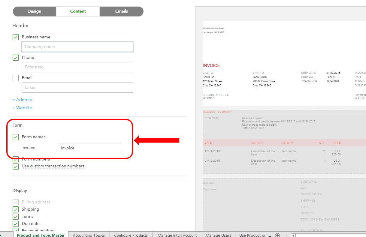 How do we change "Pledge" to "Invoice" for billing?