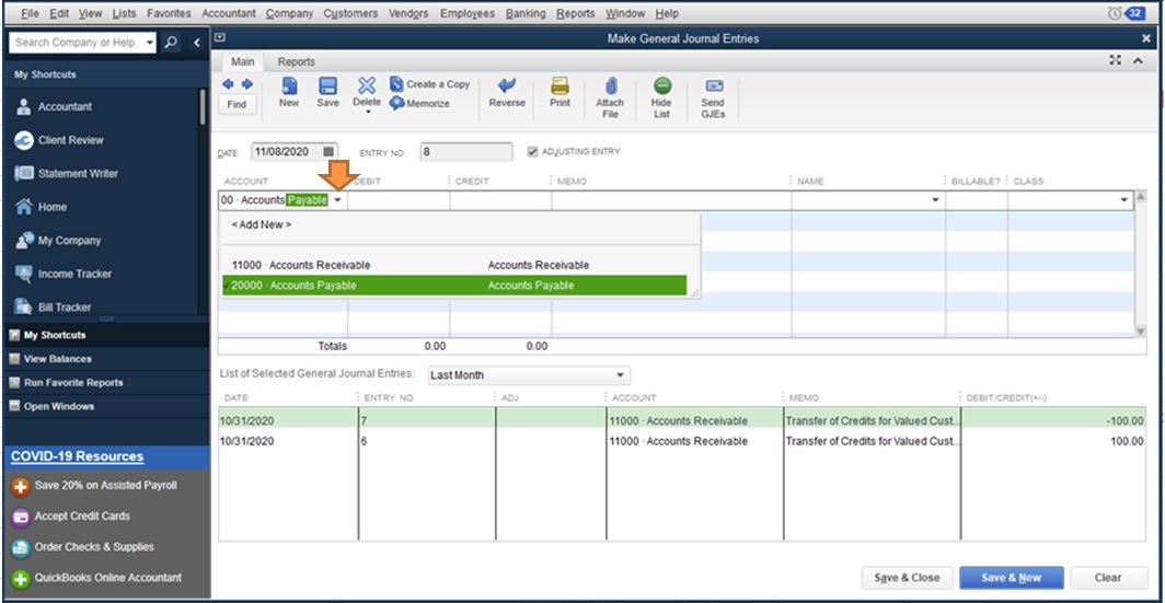 Solved: copy and pasting from the chart of accounts