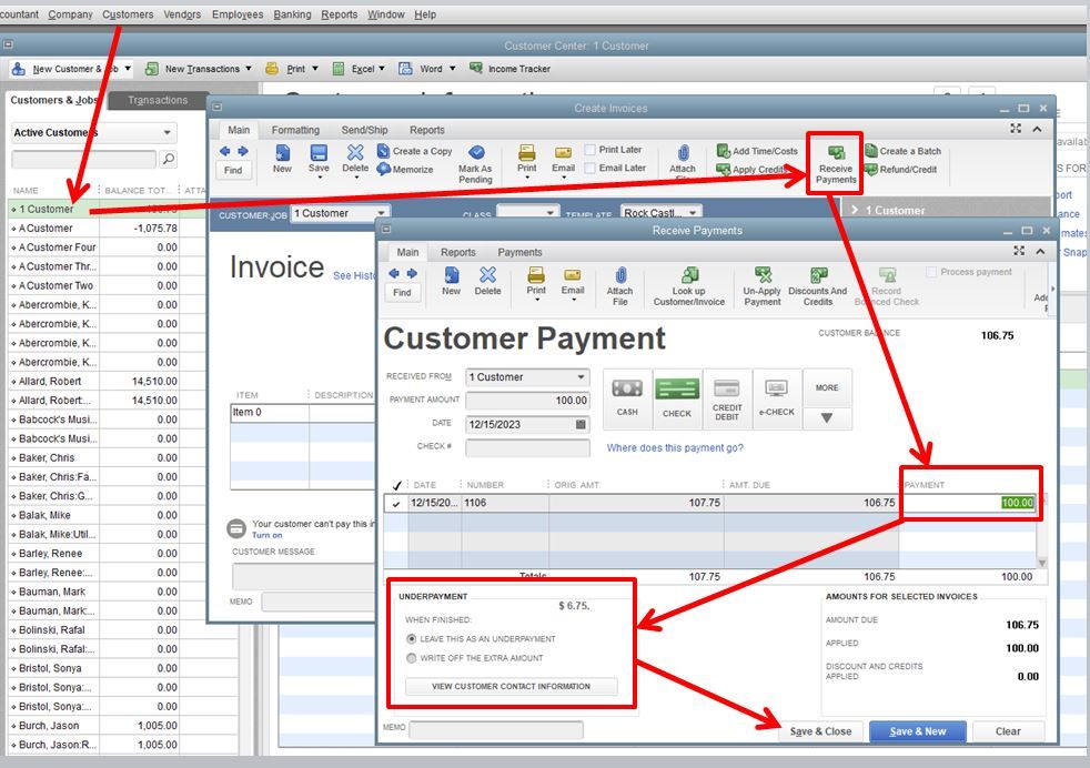 Received Underpayment