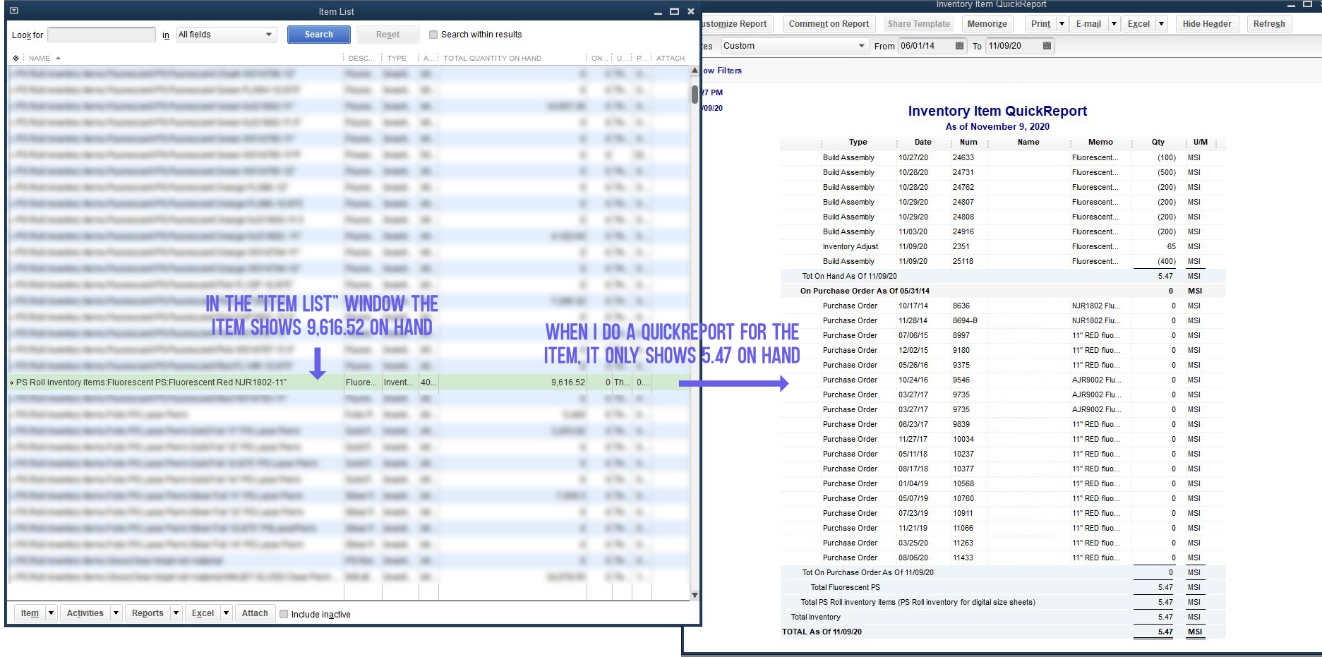 Quantity on Hand Consitency Issues