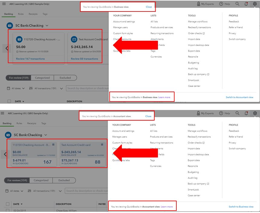 On the Transactions - Banking Screen, Why is it only displaying the ...