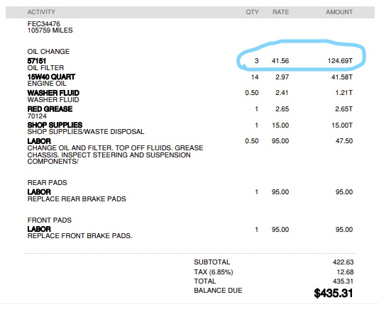 INVOICE shows different parts and prices when I go to PRINT & PREVIEW???