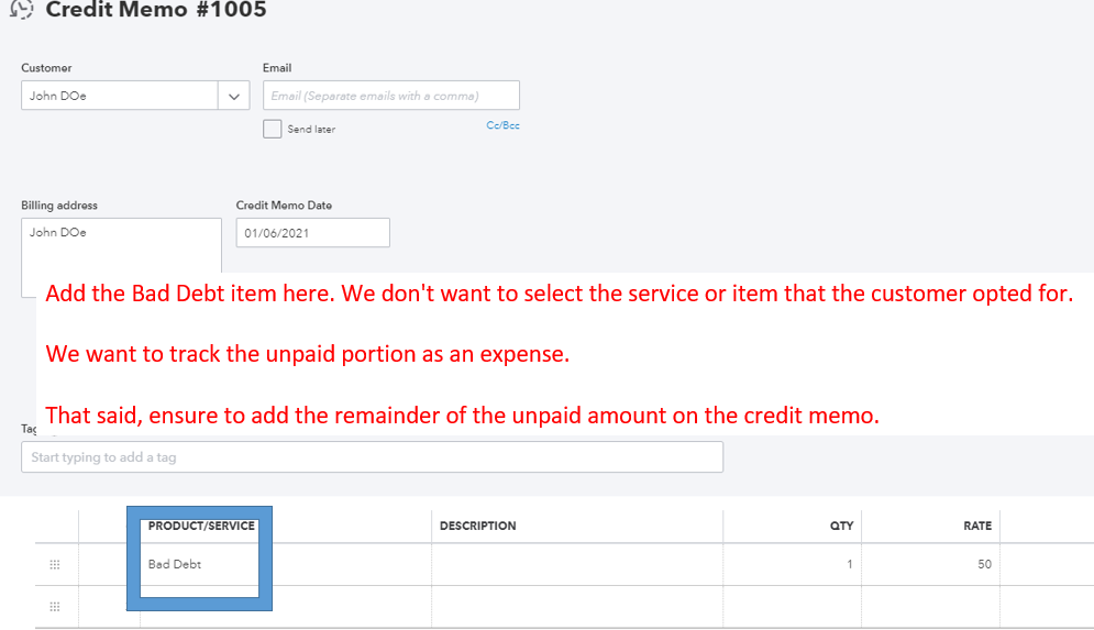 Solved: How to handle invoice with partial payments made, but then no ...