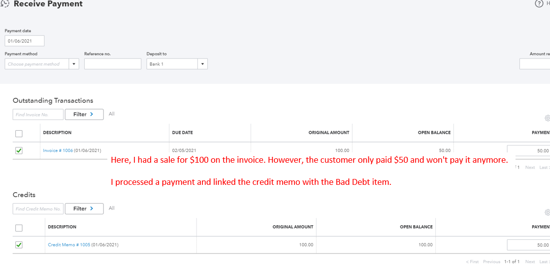 Solved: How to handle invoice with partial payments made, but then no ...