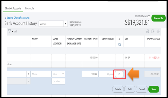 Matching more than one bank transactions to a journal
