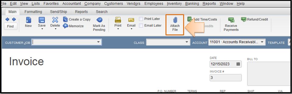 Upload PDF to Quickbooks Desktop