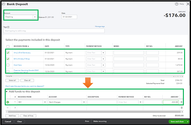 How do I use a resolving transaction to account for payment processing ...