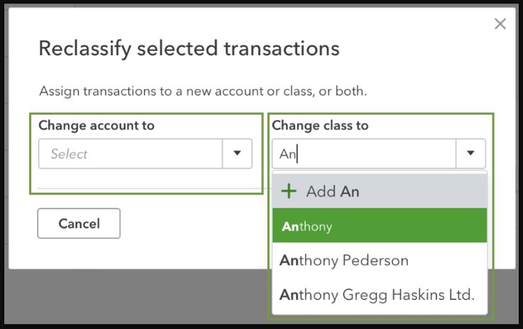 Reclassify Transactions: Changing More Than 300 at Once