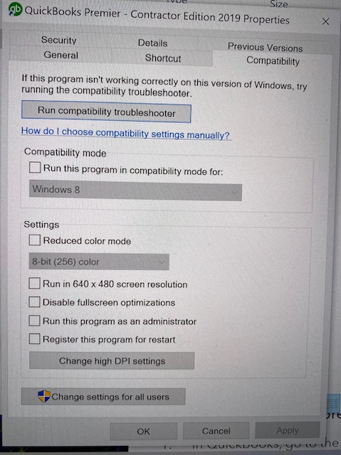 Screen Size is too small