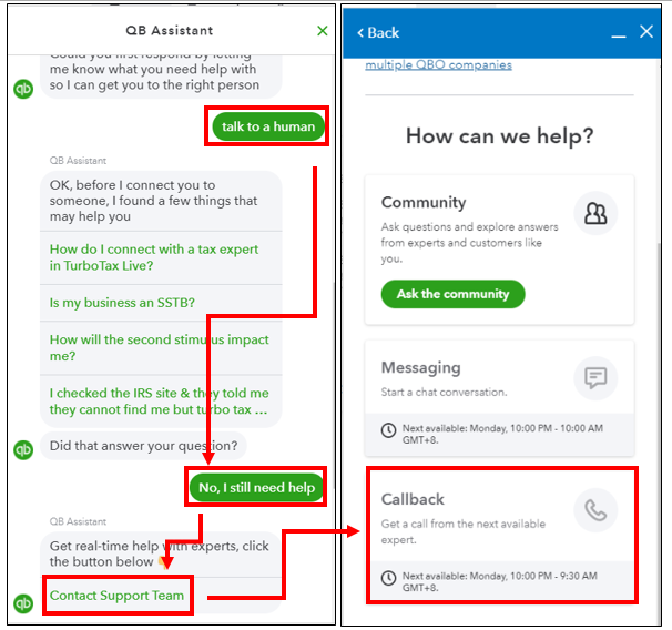 Is anyone having a issue with getting in contact with quickbook support