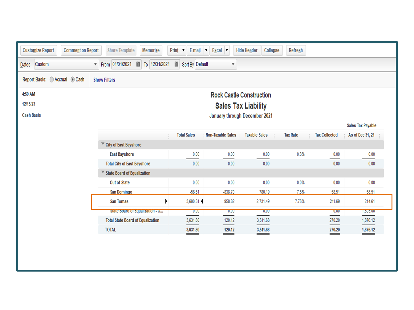 Solved: Payment discounts not hitting sales tax liability report