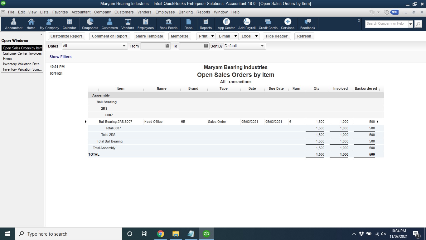 Sales order to Invoice (One line sales order item show in Invoice but ...