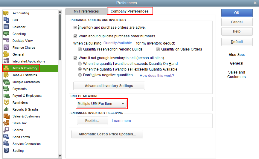 Non-Inventory Part or Other Charge