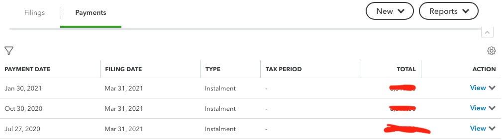 Recorded GST instalments do not show up in GST62