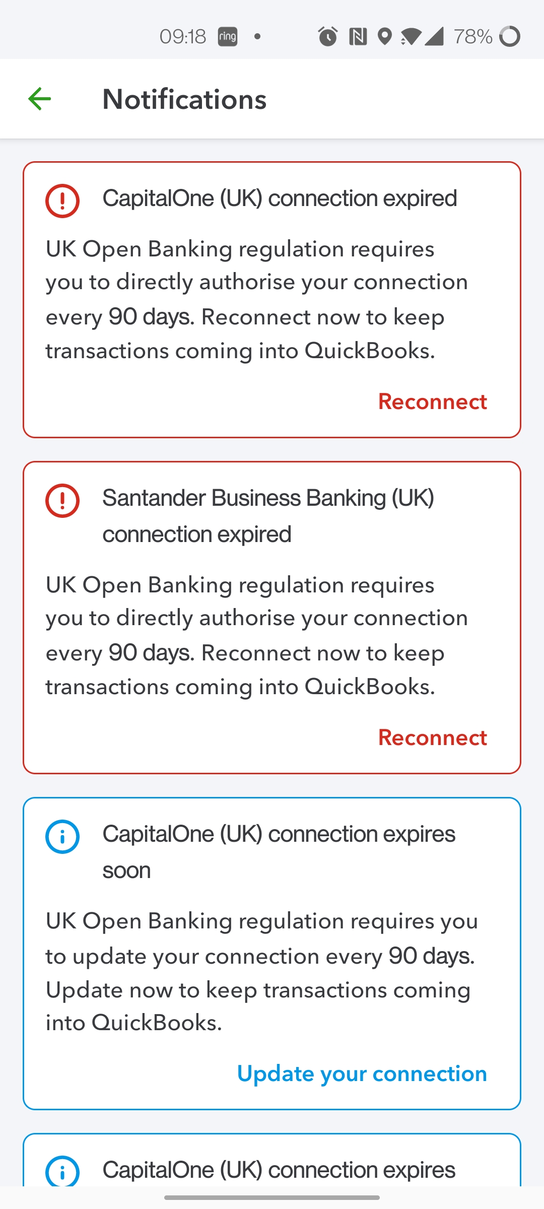 How do you remove old error notifications from the mobile app ...