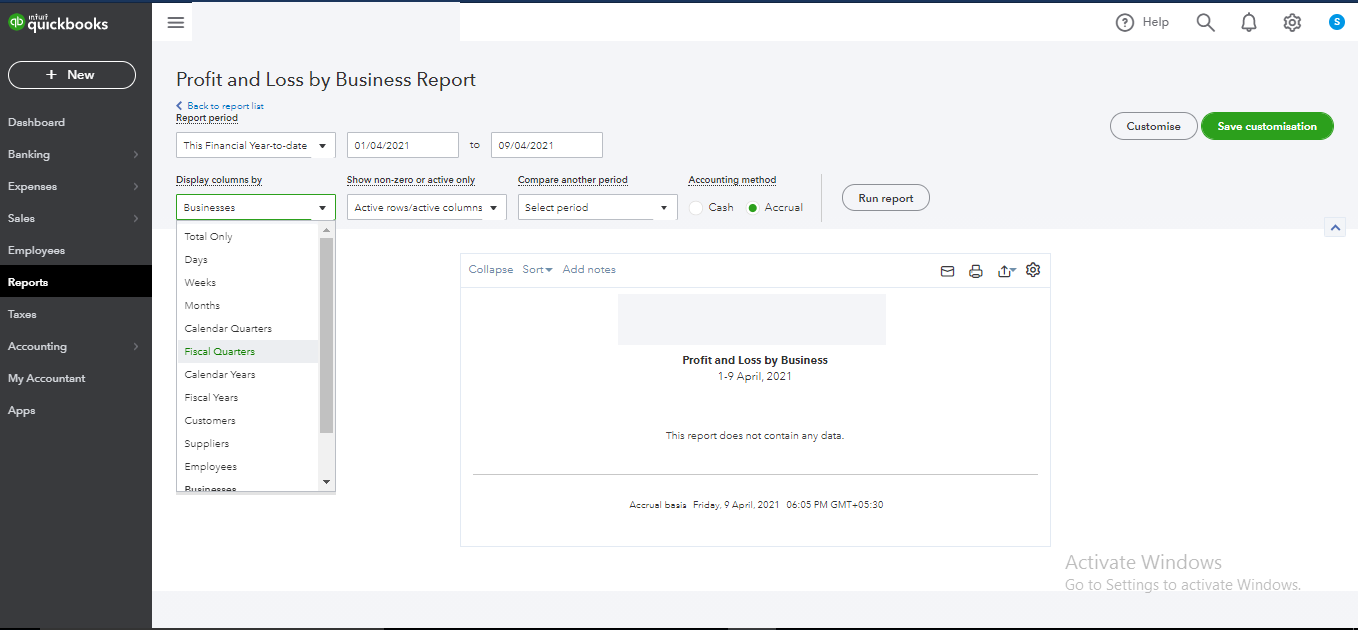 How to I get a transaction by account report on my business reports ...