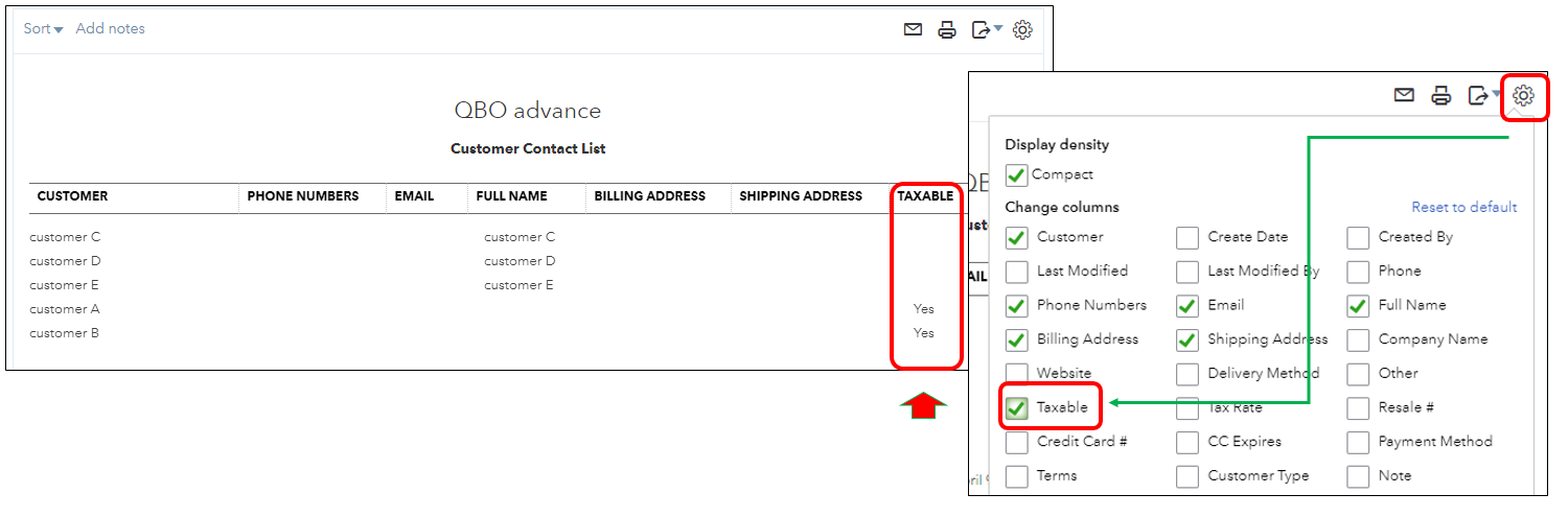 Is there a way to produce a list of tax exempt customers?