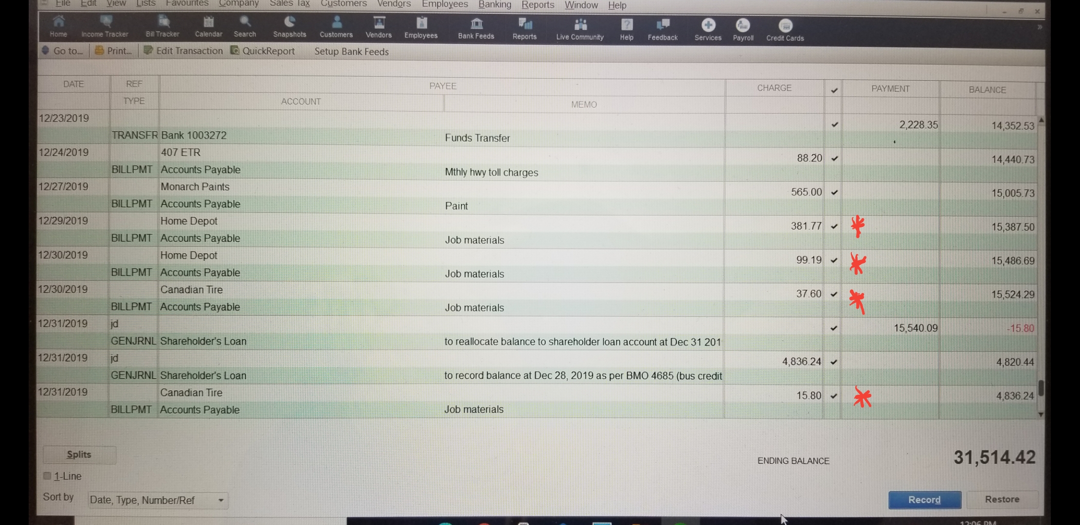 Credit Card Reconciliation