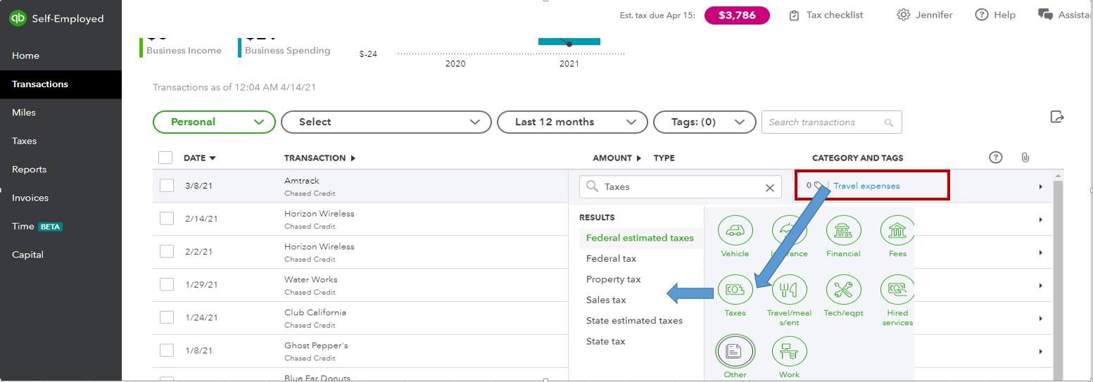 I paid my estimated tax by check . How do I designate those checks as ...