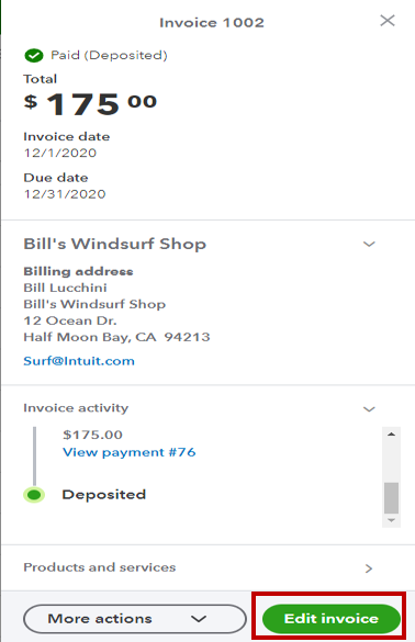 I recorded a receive payment in error, how can I correct it and resend?